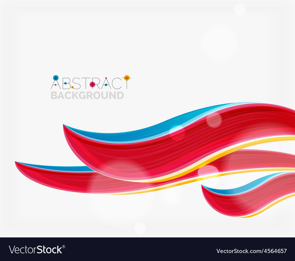 Abstract realistic solid wave background Vector Image