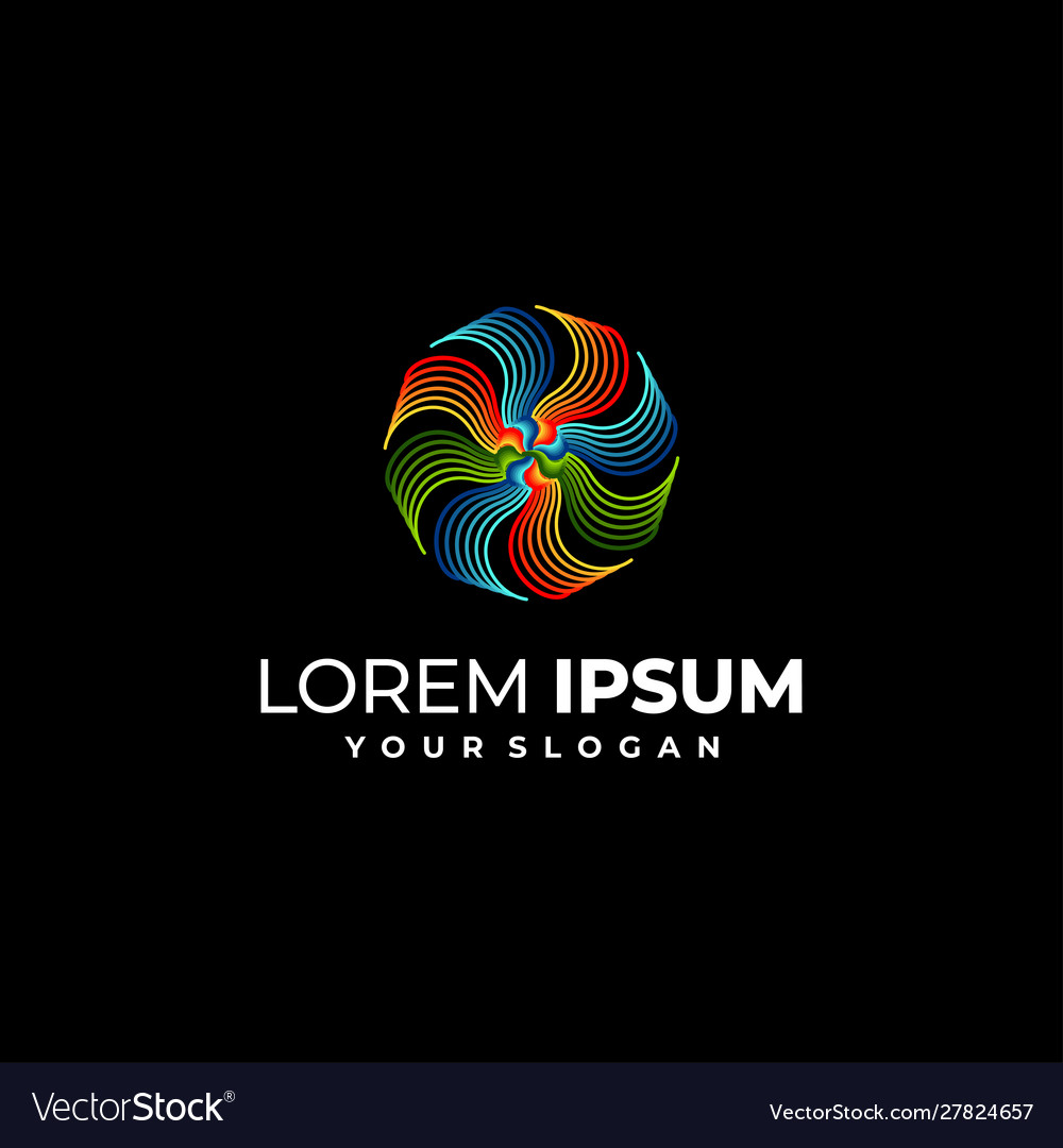 Circle colorful logo Royalty Free Vector Image