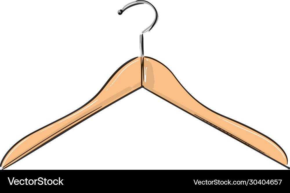 Coat hanger fashion style Royalty Free Vector Image