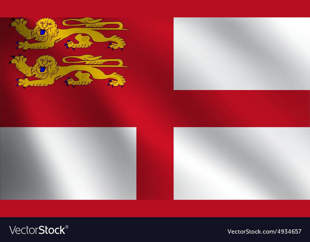 Sark flag Royalty Free Vector Image - VectorStock