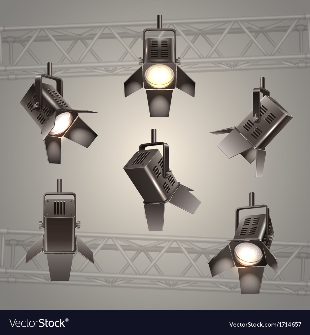 Stage lighting Royalty Free Vector Image - VectorStock