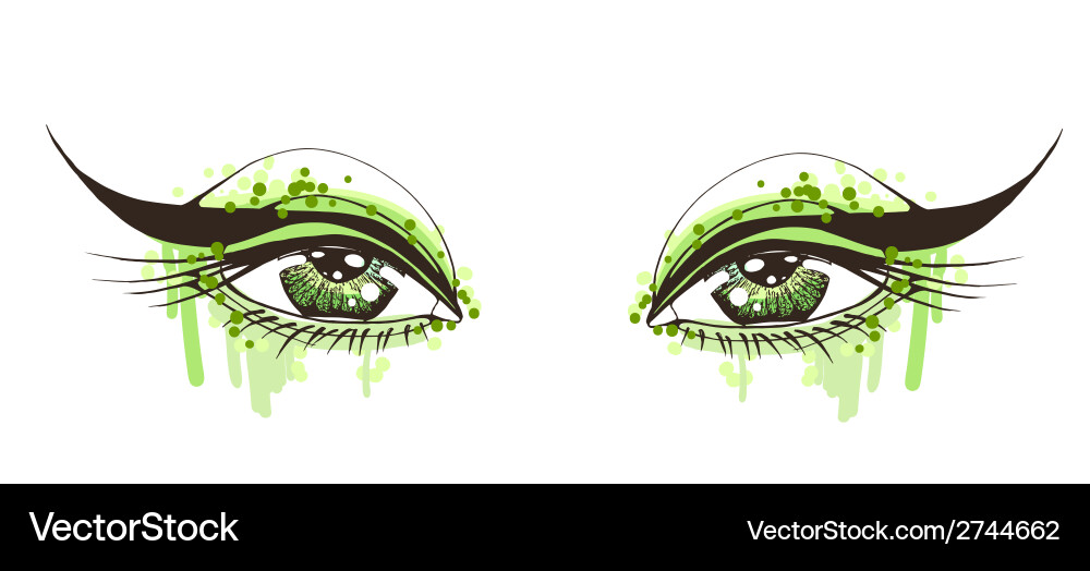 Beautiful woman eyes Royalty Free Vector Image