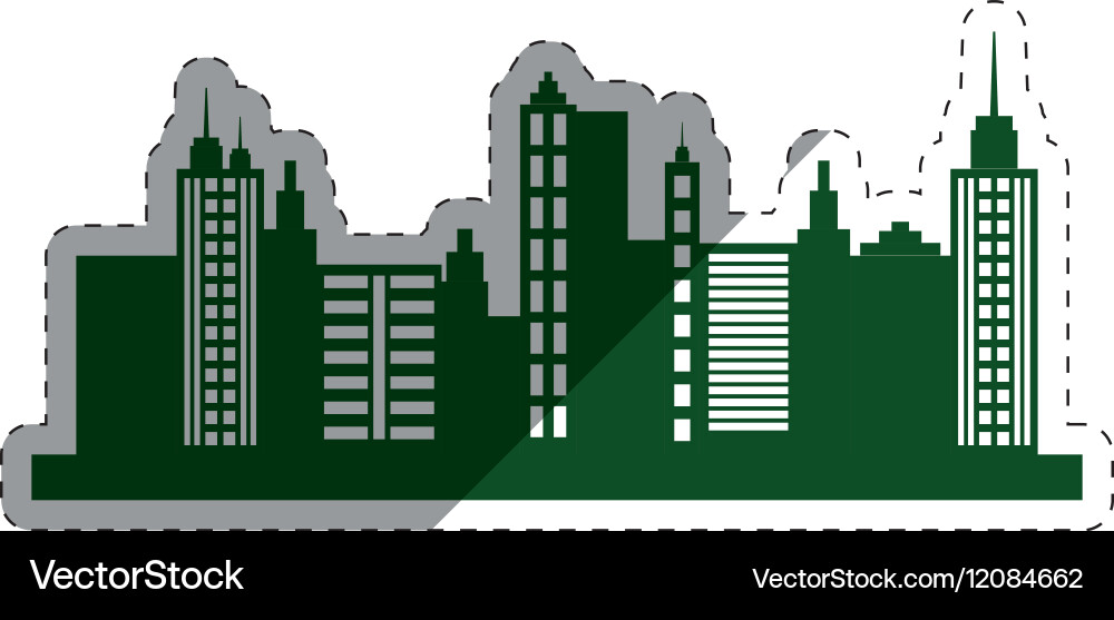 City urban buildings Royalty Free Vector Image
