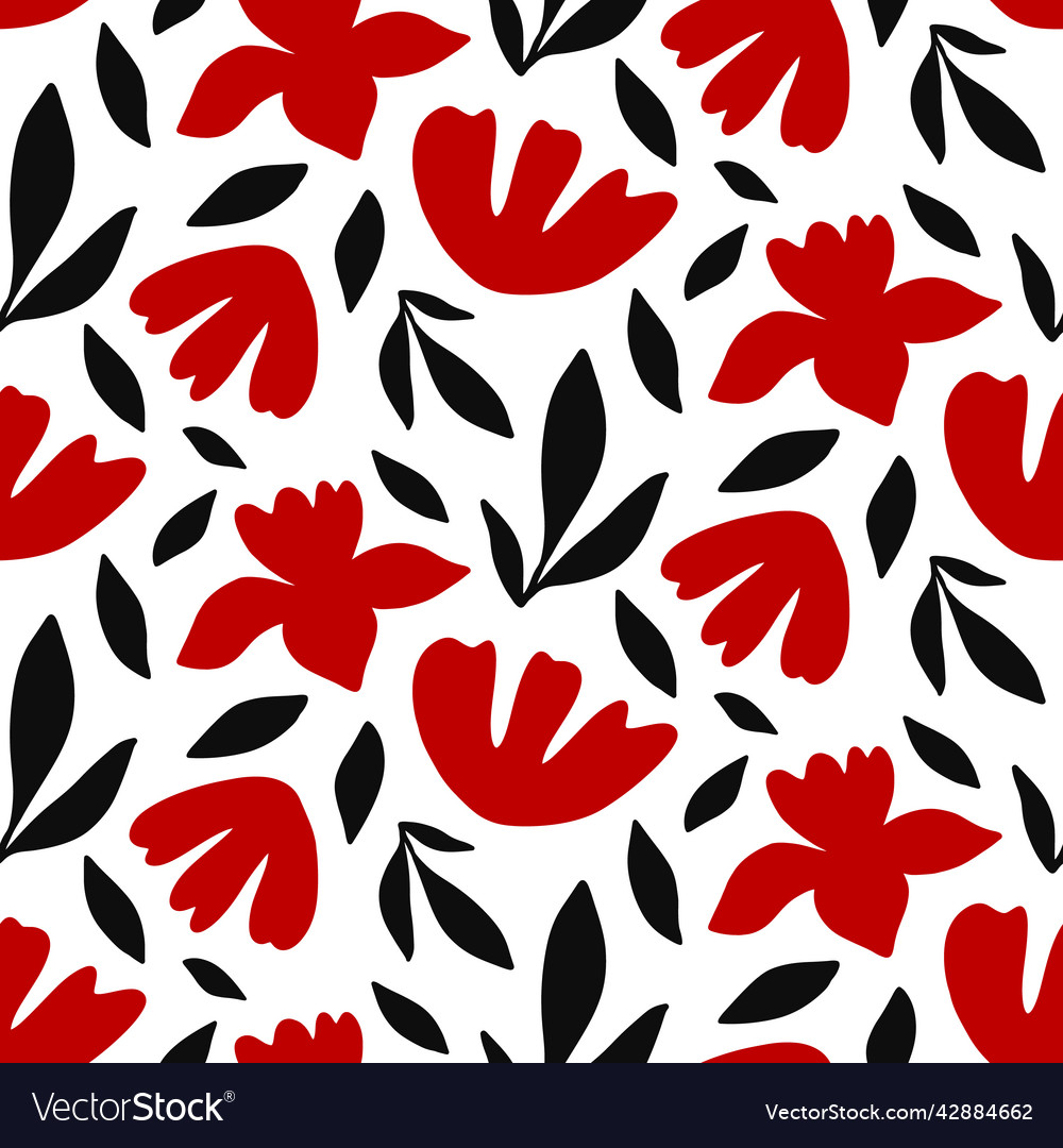 Flower seamless pattern Royalty Free Vector Image