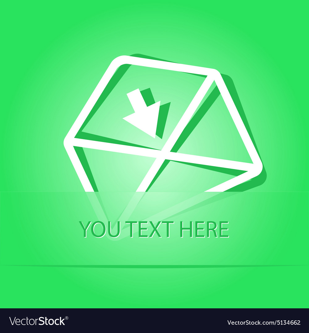 Mail down arrow Royalty Free Vector Image - VectorStock