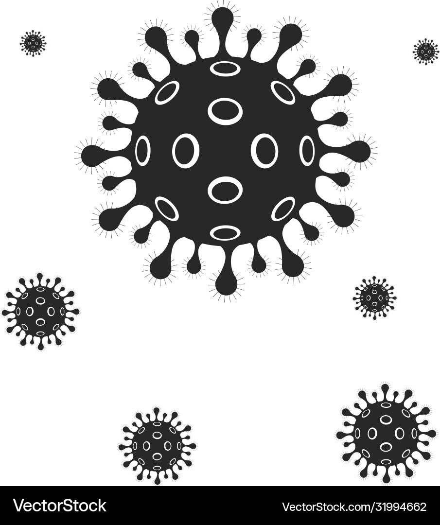 Sars cov2 coronavirus ncov covid19 19 Royalty Free Vector