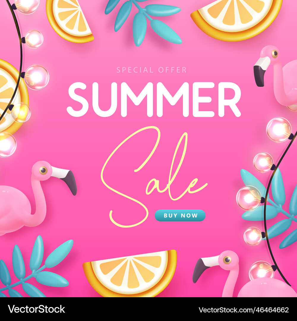 Summer big sale typography poster Royalty Free Vector Image