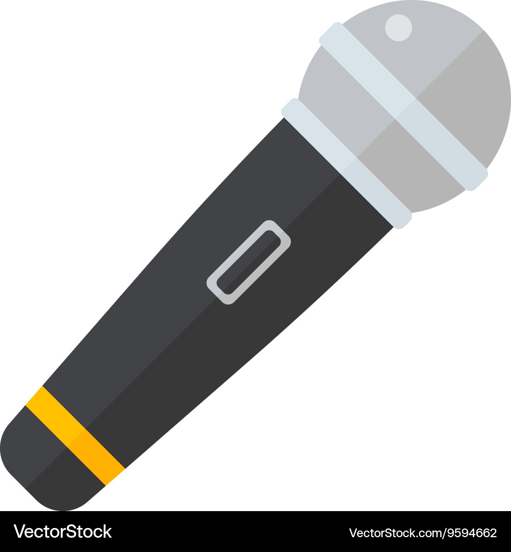 Tv news or event microphone Royalty Free Vector Image