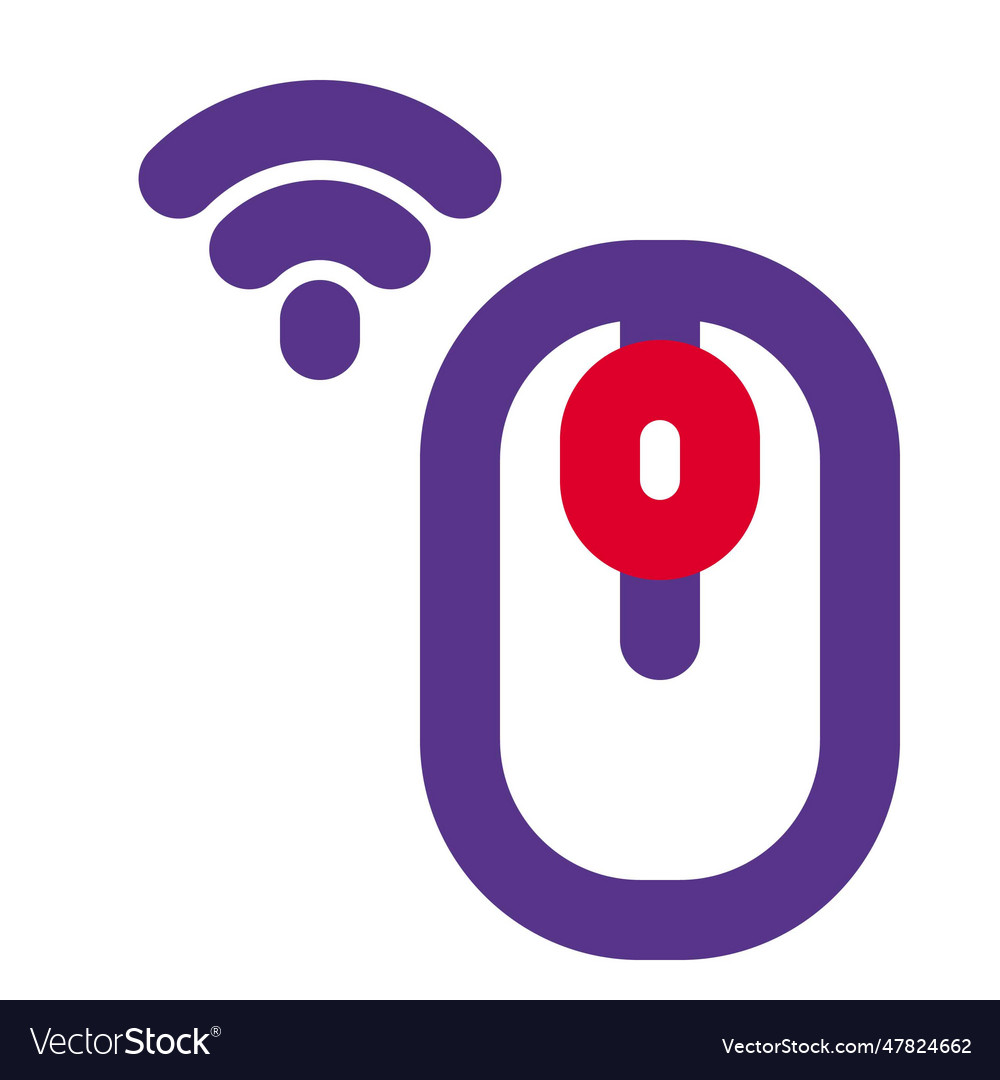 Wireless mouse handheld input device Royalty Free Vector