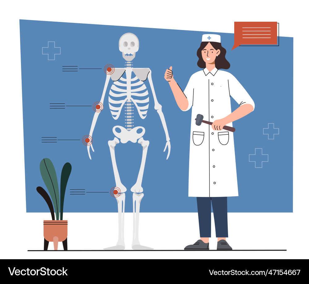 Concepts of rheumatology Royalty Free Vector Image