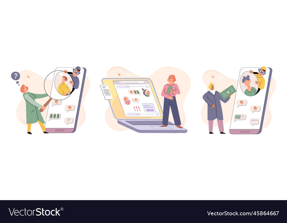 Hacker activity big set hacking computer Vector Image