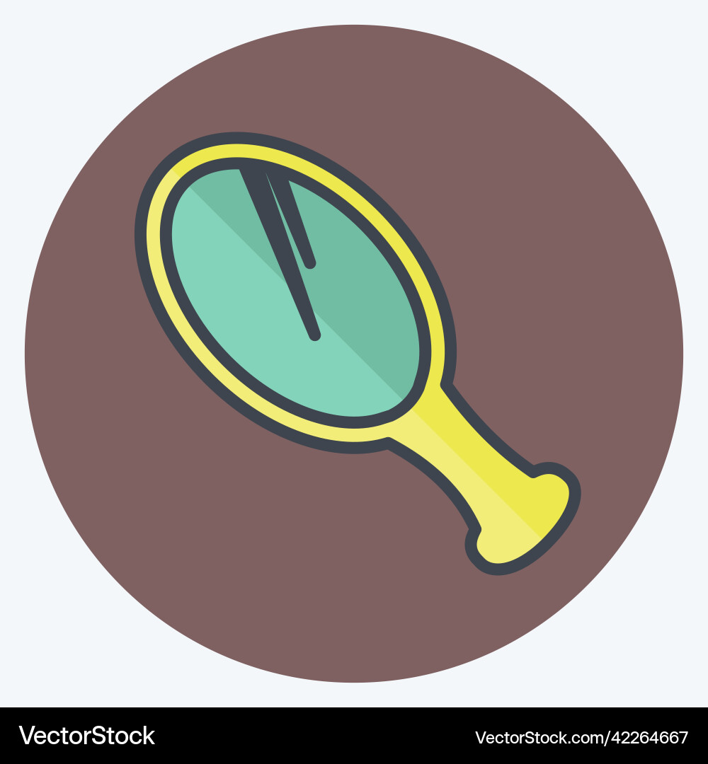 Icon mirror suitable for beauty care symbol flat Vector Image