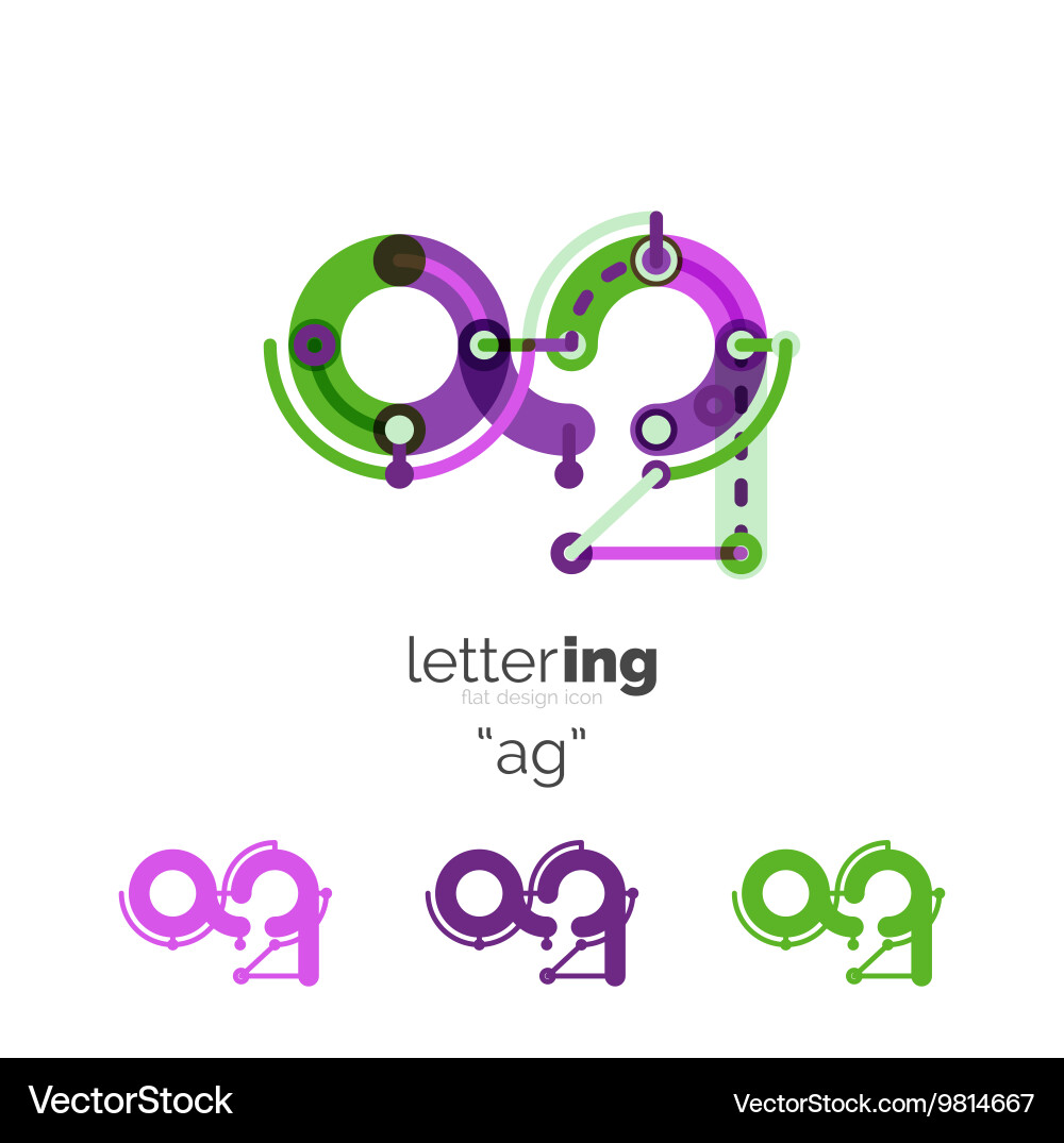 Letters logo icon Royalty Free Vector Image - VectorStock