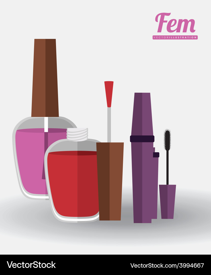 Make up design Royalty Free Vector Image - VectorStock