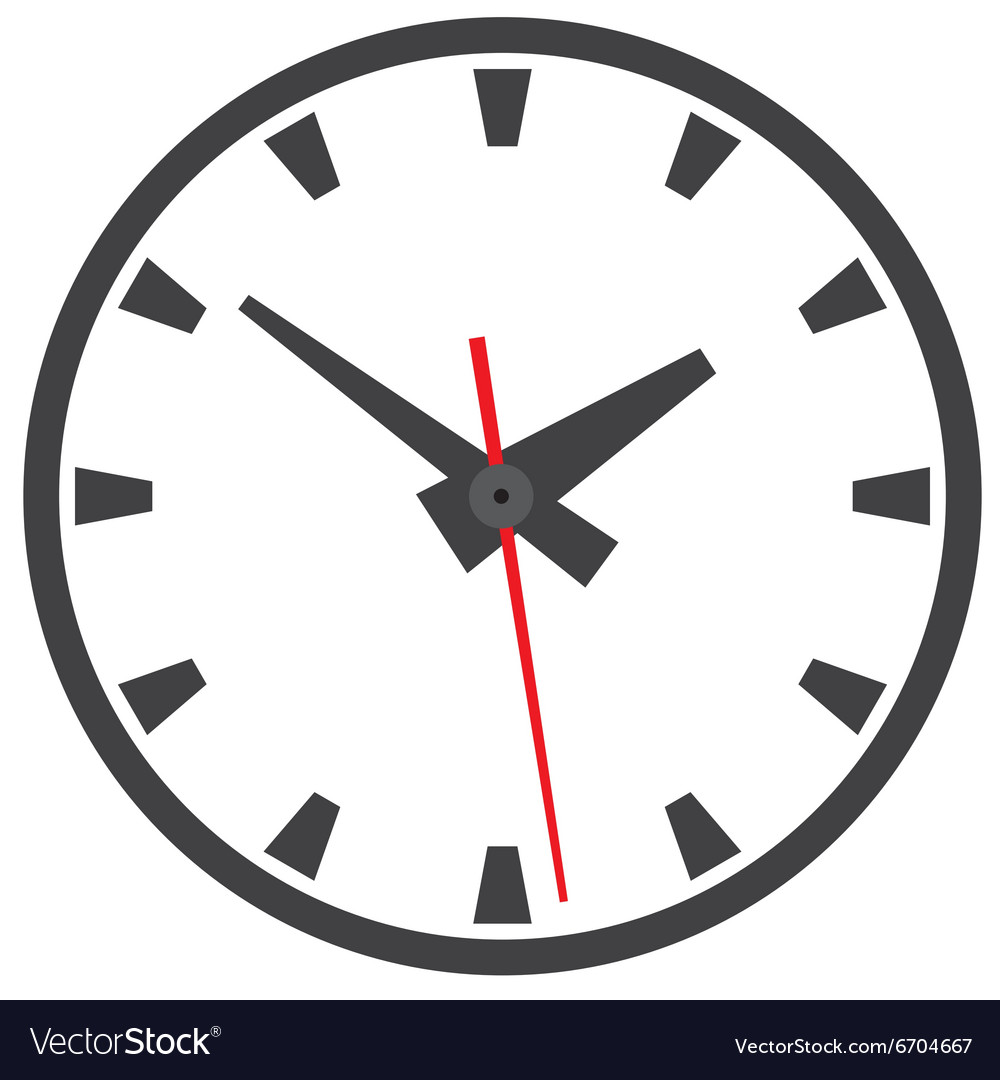 Wall mounted digital clock Royalty Free Vector Image