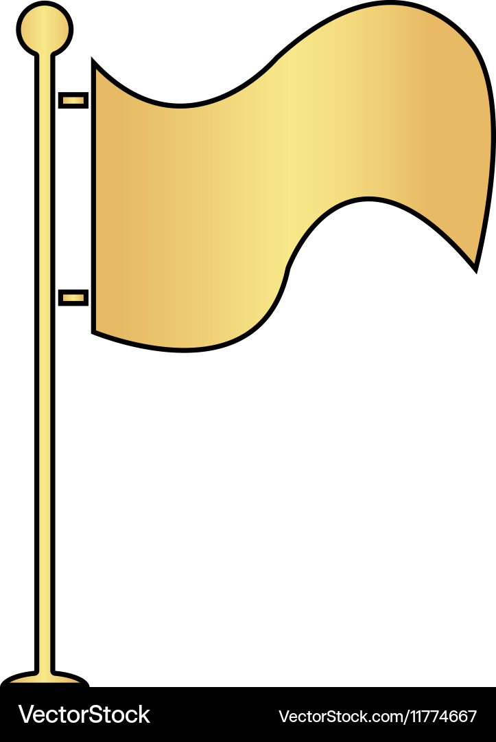 Waving flag computer symbol Royalty Free Vector Image