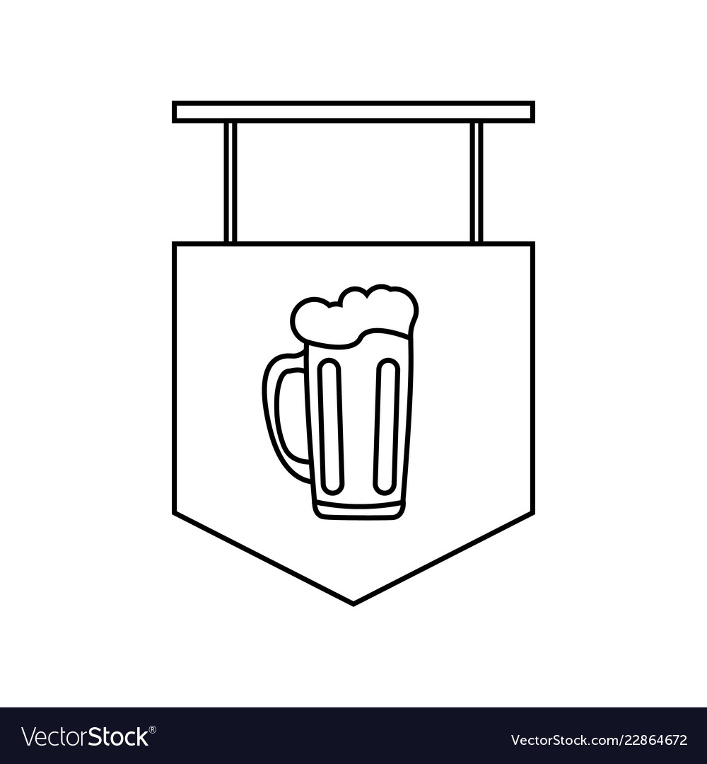 Abstract oktoberfest object Royalty Free Vector Image