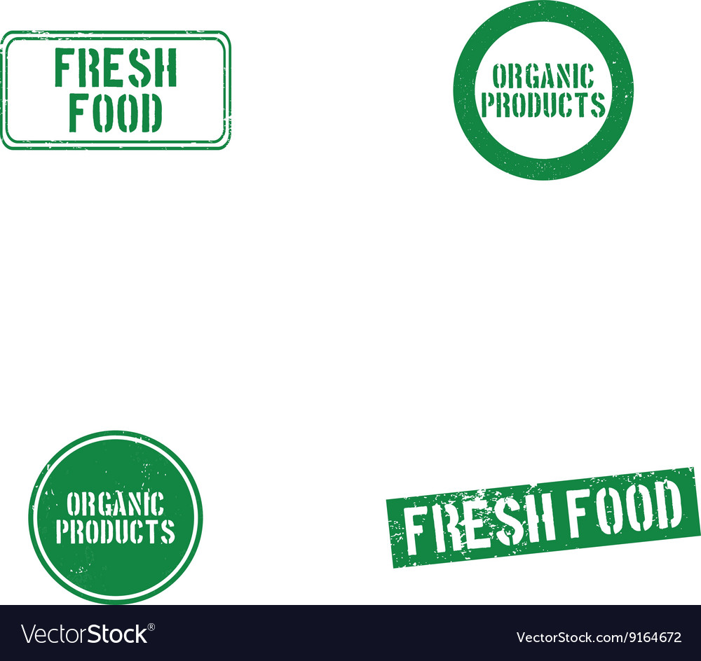 Healthy food labels Royalty Free Vector Image - VectorStock