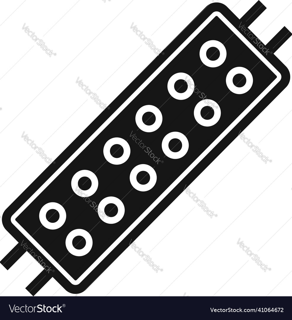 Led strip module icon simple diode light Vector Image