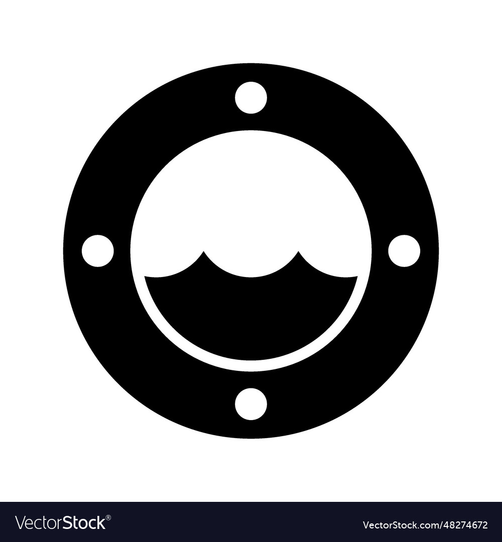Ship window icon Royalty Free Vector Image - VectorStock