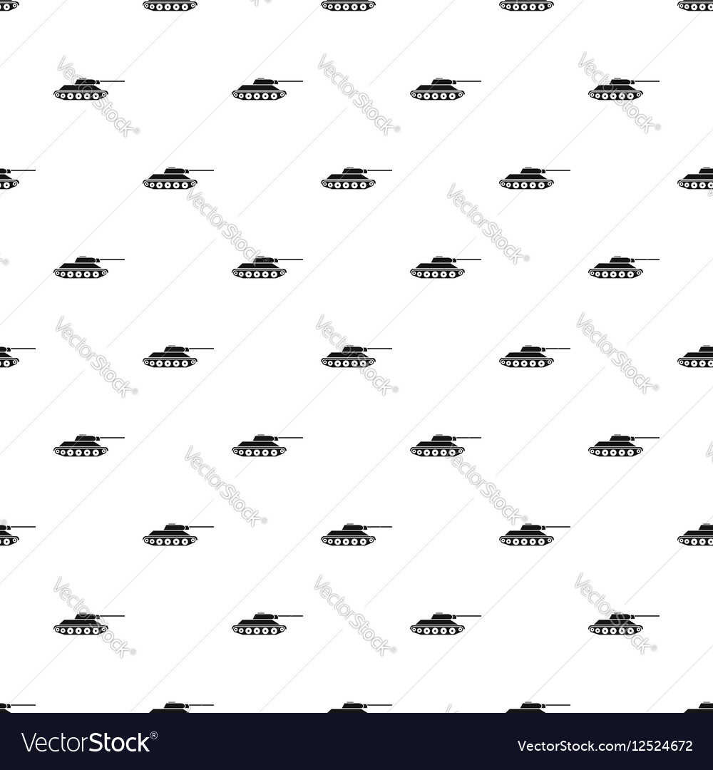 Tank pattern simple style Royalty Free Vector Image