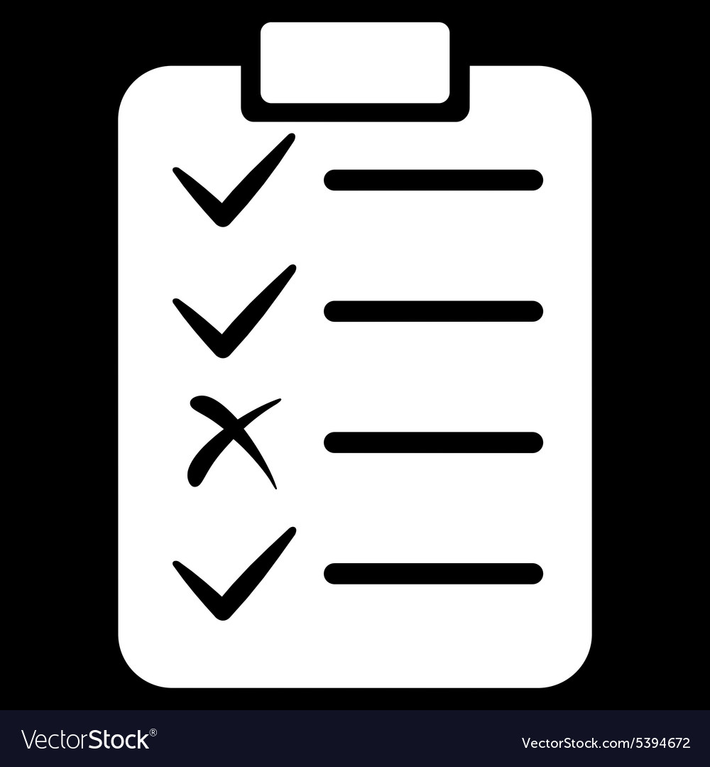 Task list icon from commerce set Royalty Free Vector Image