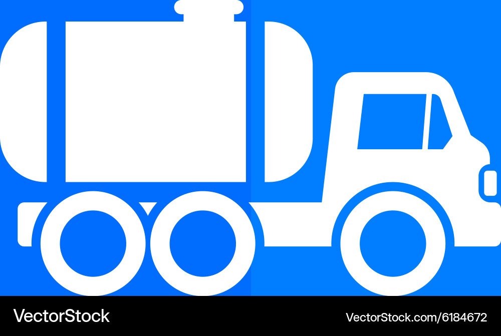 Truck auto barrel icon button logo symbol concept Vector Image