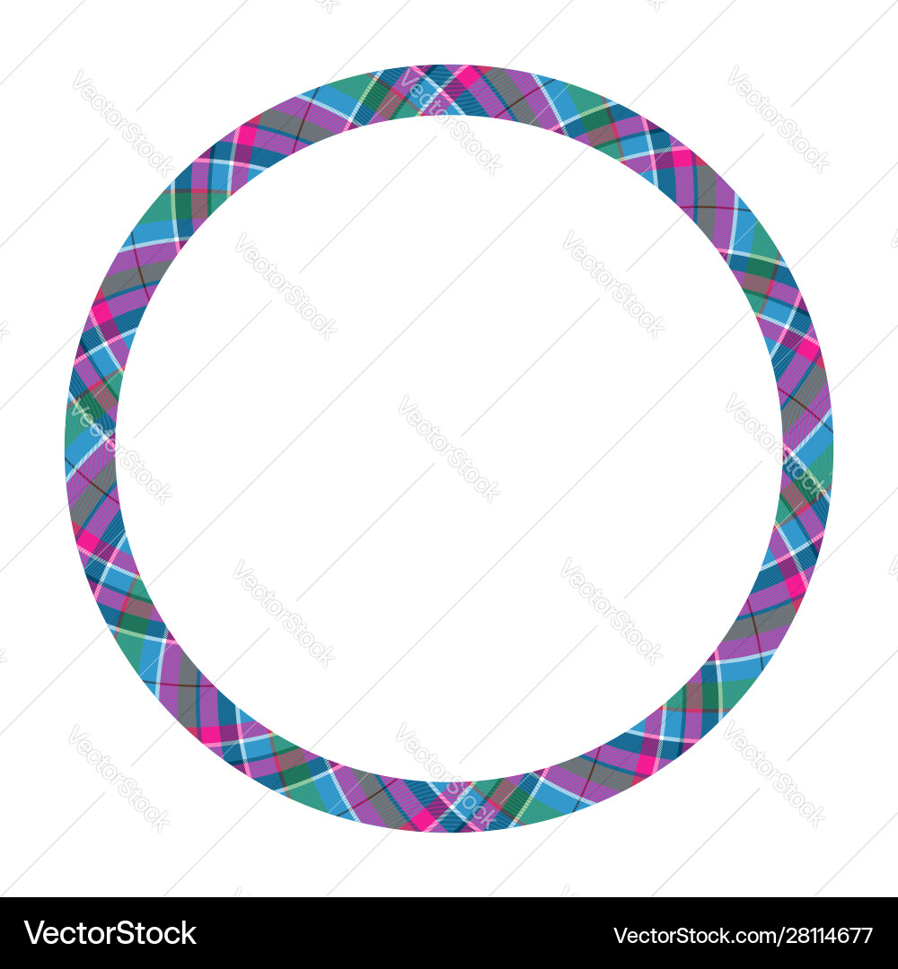 Circle borders and frames round border pattern Vector Image
