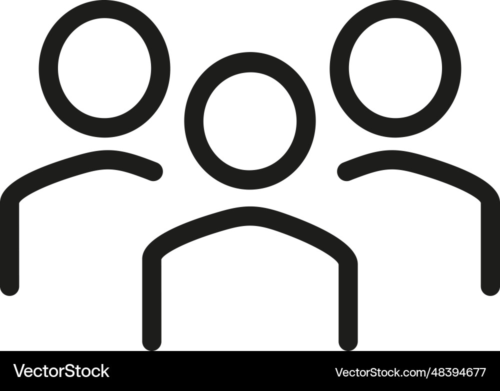 Crowd of people icon Royalty Free Vector Image