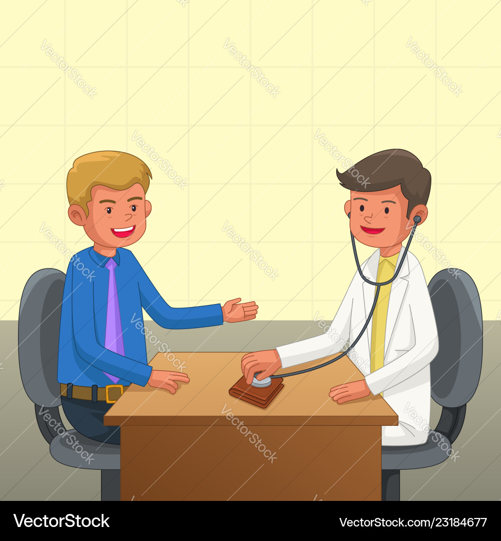 Financial health concept Royalty Free Vector Image