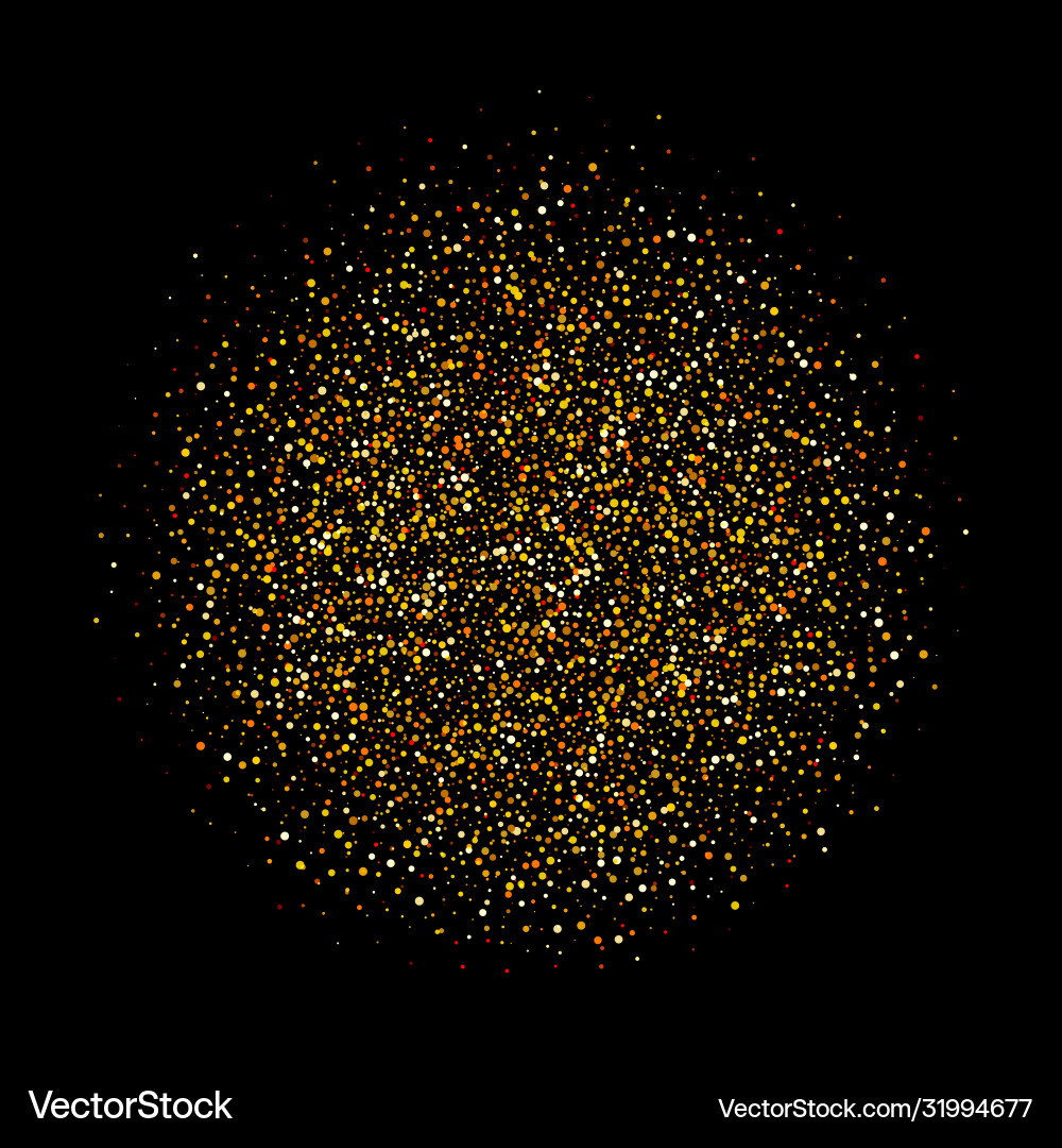 Gold glitter abstract background golden sparkles Vector Image
