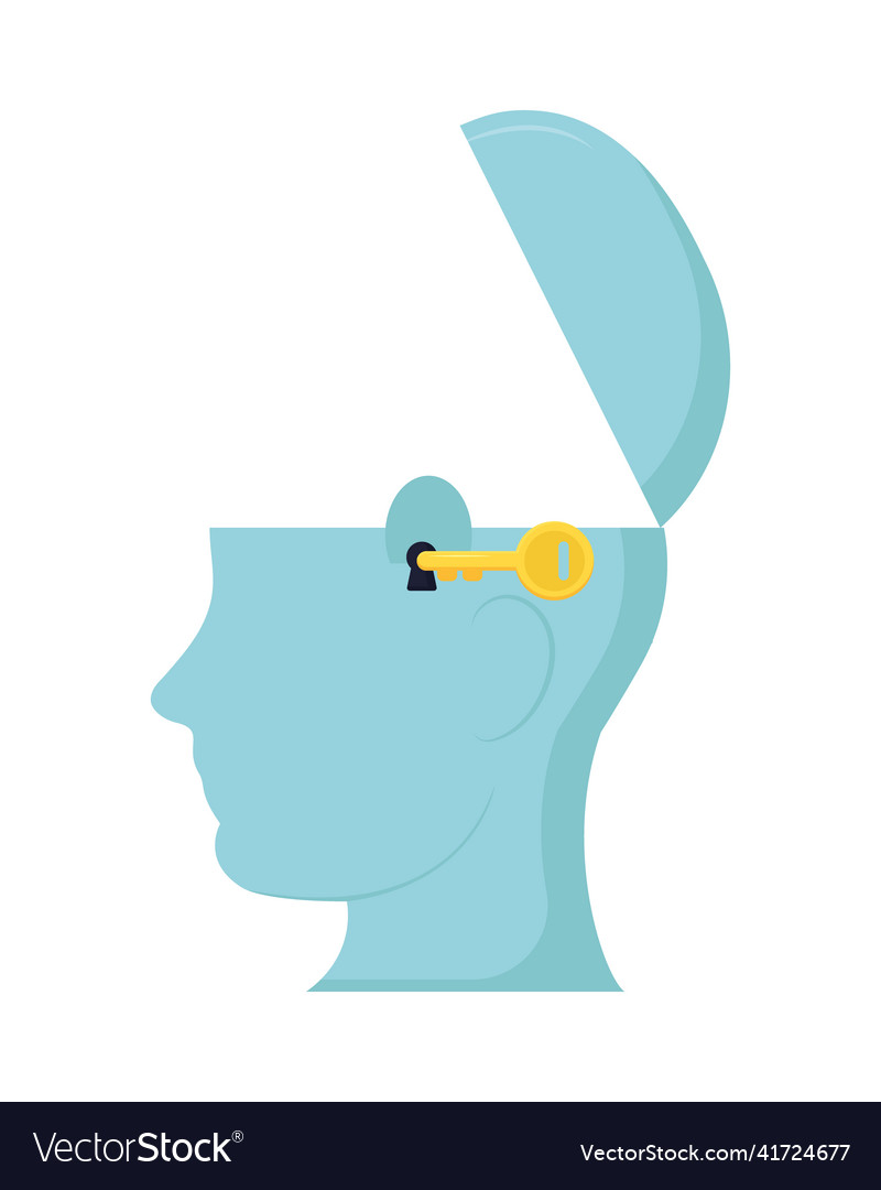 Open mind design Royalty Free Vector Image - VectorStock