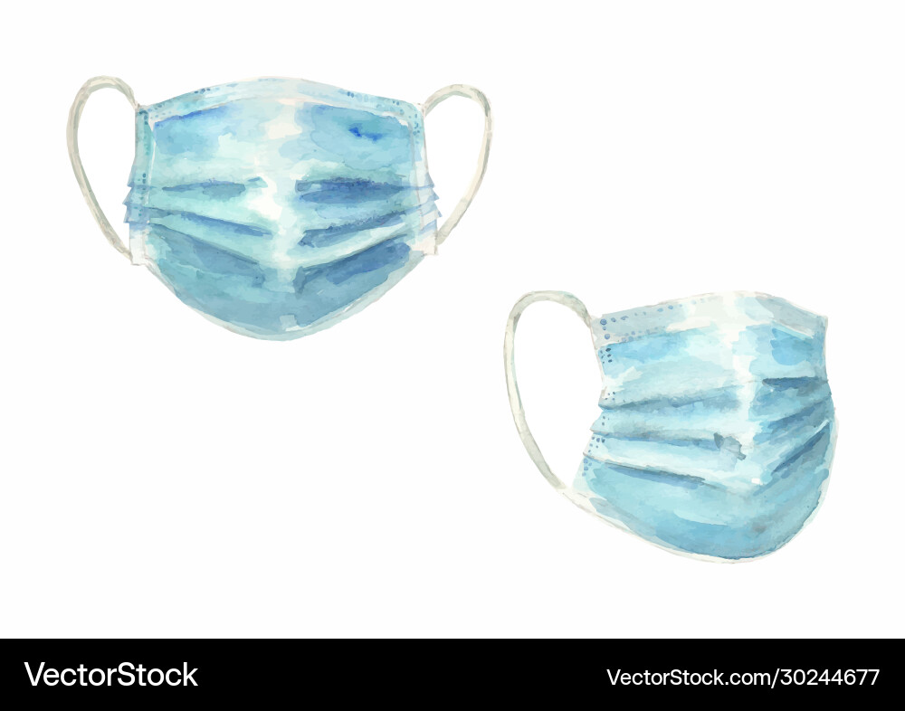 Protection face masks against coronavirus Vector Image