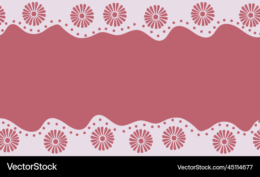 Vintage horizontal lace background for lettering Vector Image