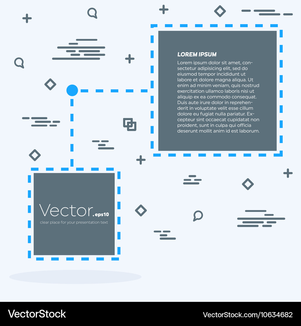 Abstract concept empty speech square quote Vector Image