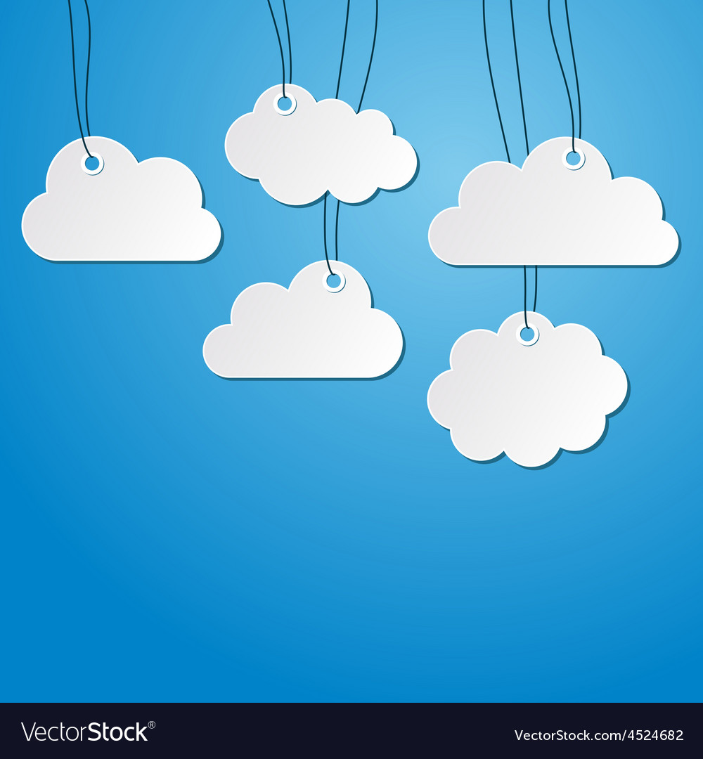 Clouds background Royalty Free Vector Image - VectorStock