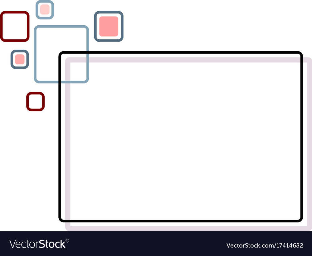 Stylized abstract frame Royalty Free Vector Image