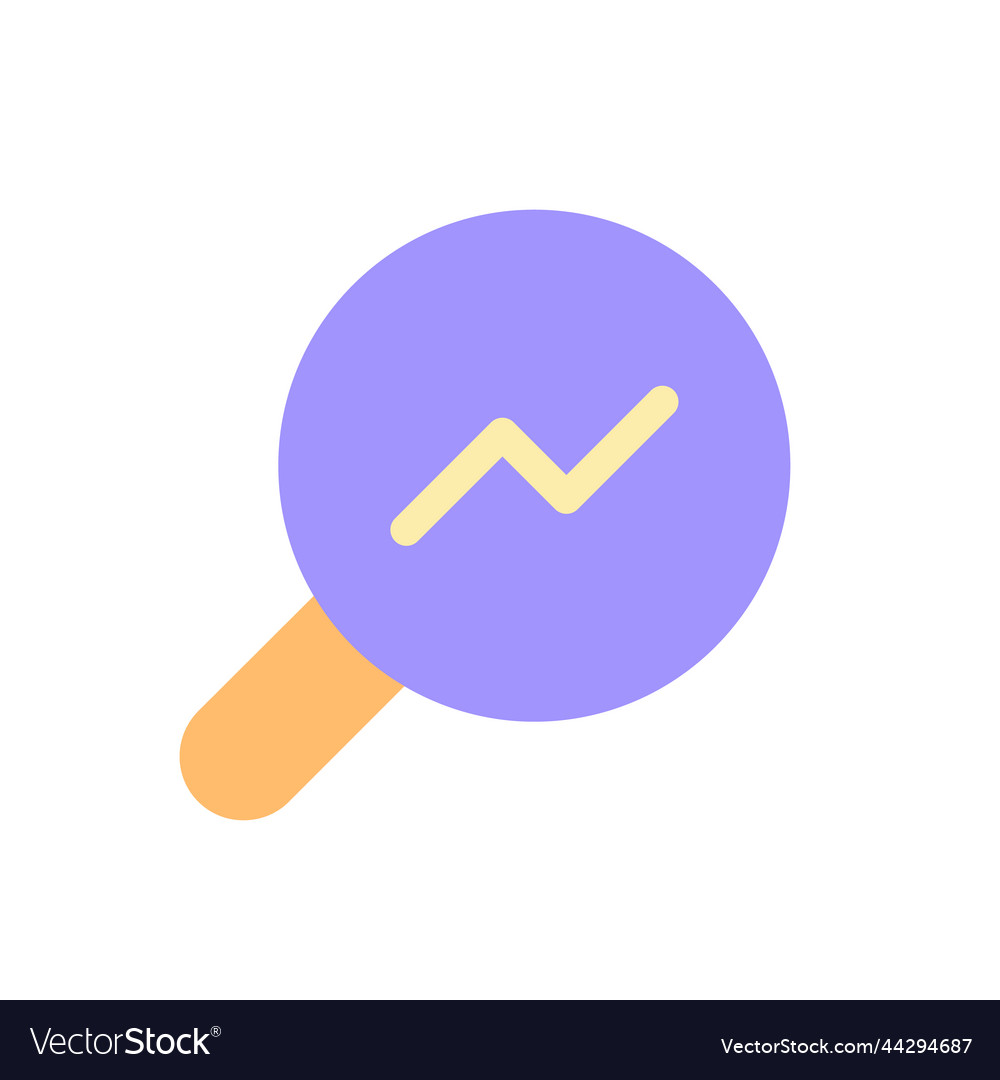Analytic tool pixel perfect flat gradient color Vector Image