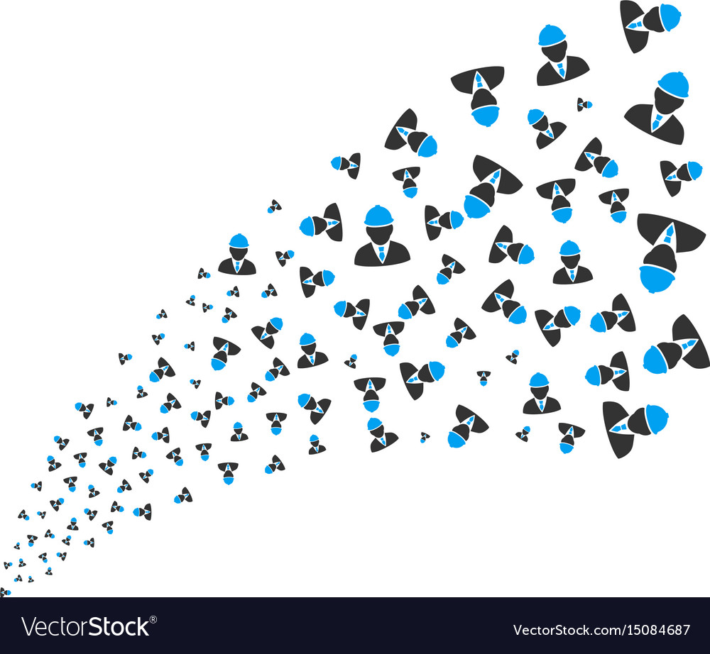 Engineer source stream Royalty Free Vector Image