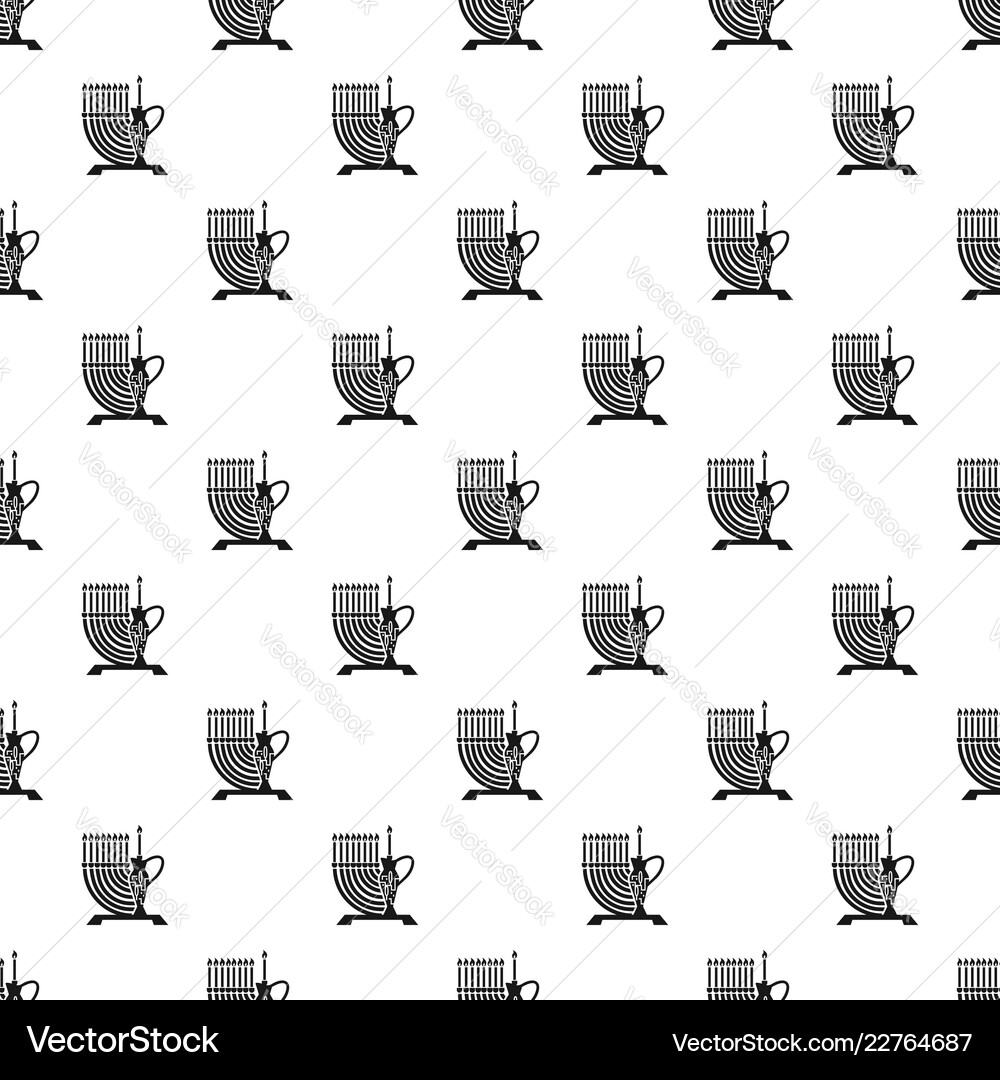 High candle pitcher pattern seamless Royalty Free Vector