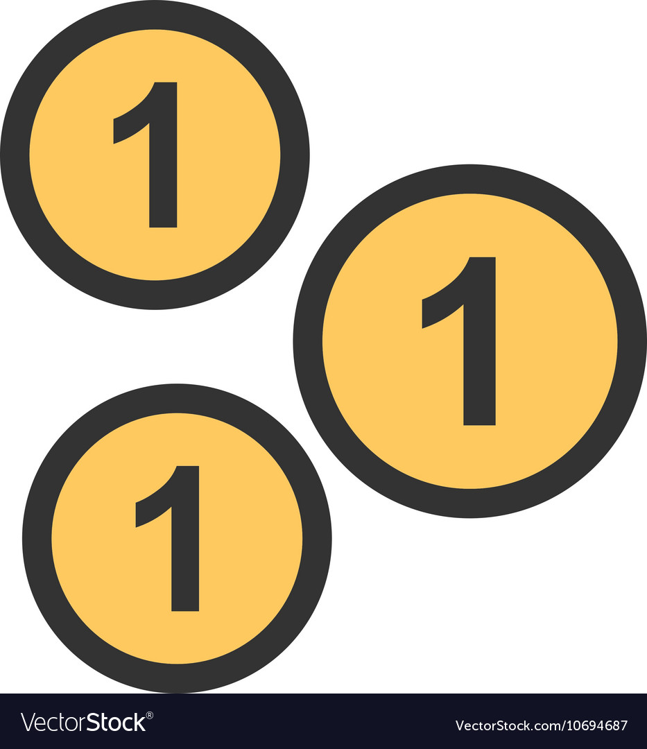 One cent coins Royalty Free Vector Image - VectorStock