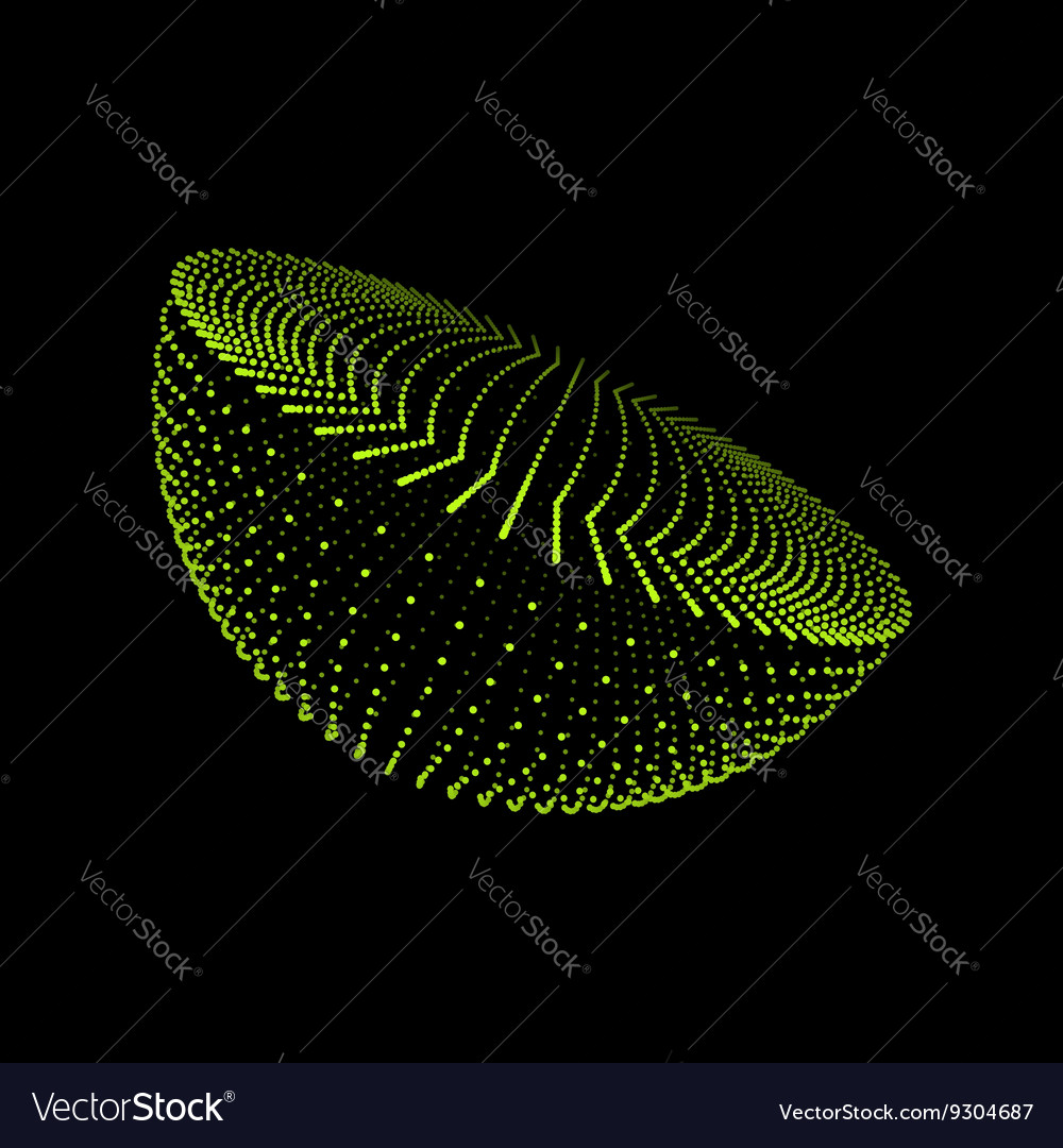 The half-sphere consisting points abstract grid Vector Image The half-sphere consisting points abstract grid Vector Image