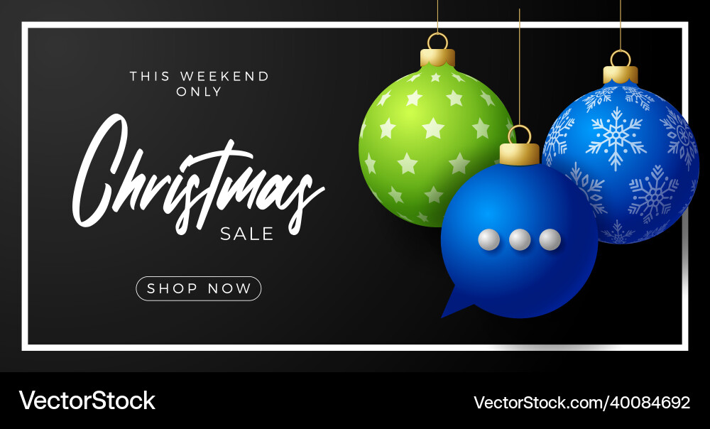 Chat christmas card merry talk speak Royalty Free Vector