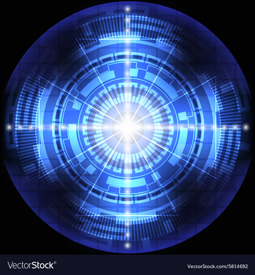 Circle technology abstract background Royalty Free Vector