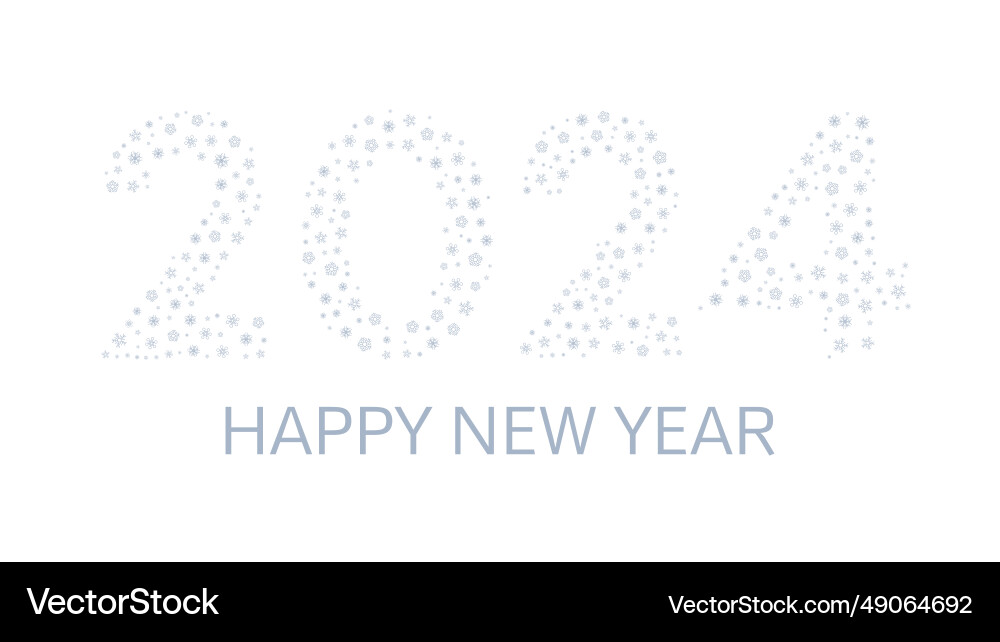 New years background with numbers 2024 made Vector Image