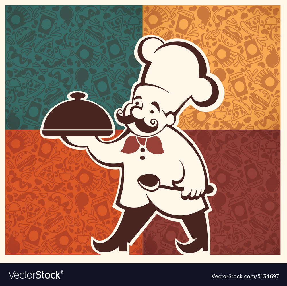 Funny chef Royalty Free Vector Image - VectorStock