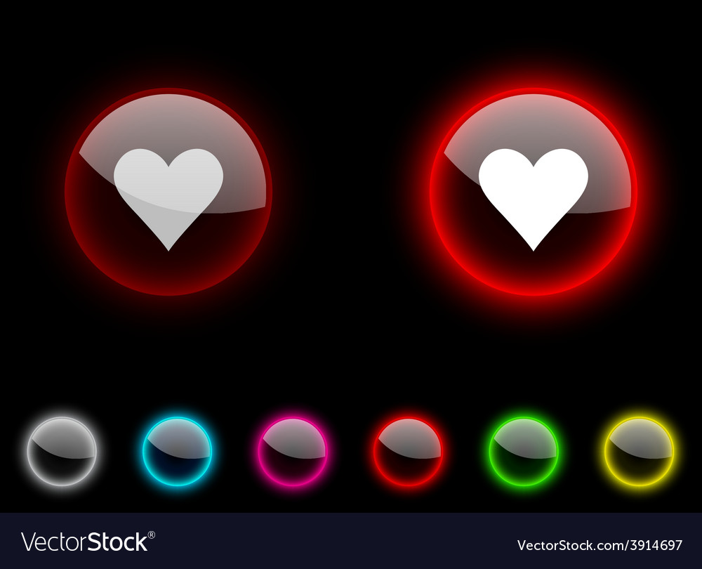 Love button Royalty Free Vector Image - VectorStock