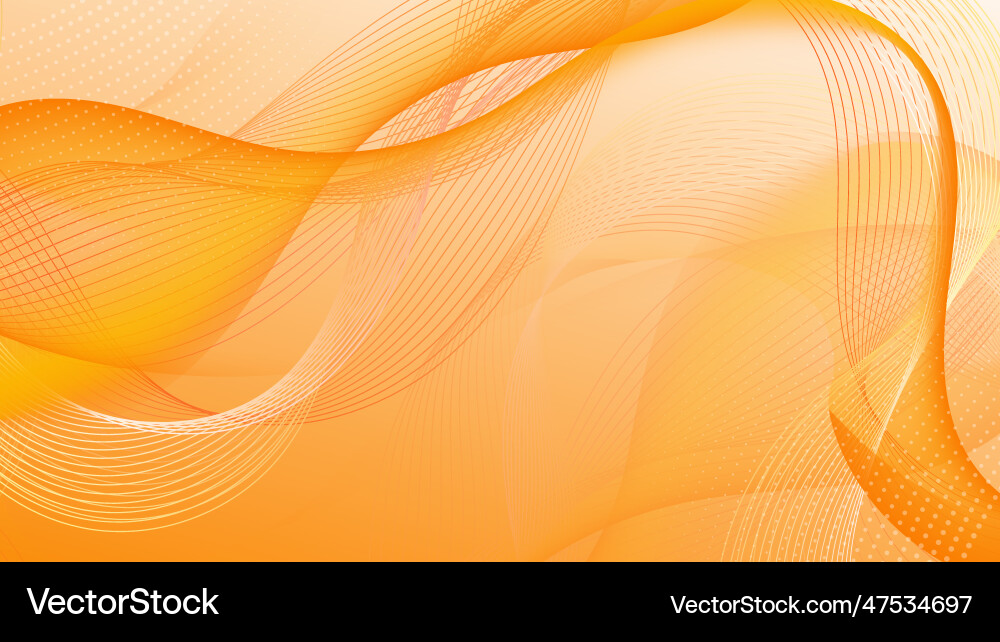 Modern orange yellow geometric shapes 3d abstract Vector Image