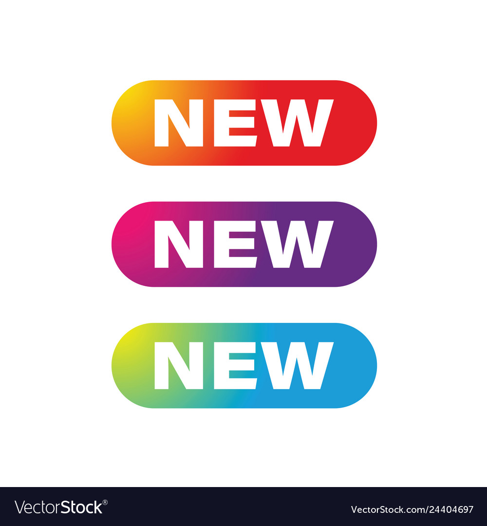 New web button set Royalty Free Vector Image - VectorStock