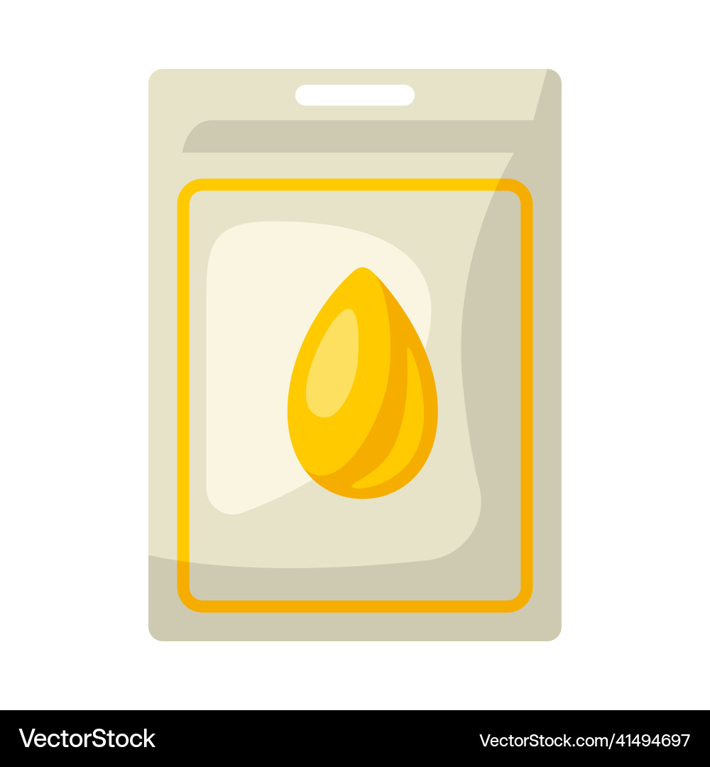 Seed package for sowing agricultural planting Vector Image